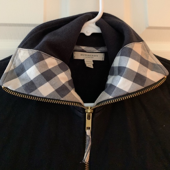 Burberry | Tops | Burberry Zip Up Sweater | Poshmark